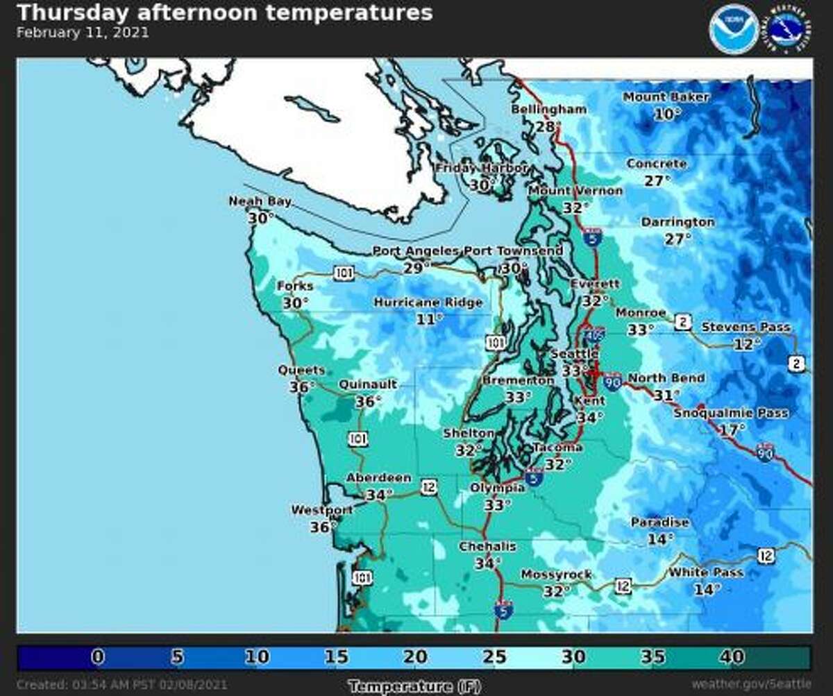 Seattle to see below freezing temperatures, possible lowland snow on ...