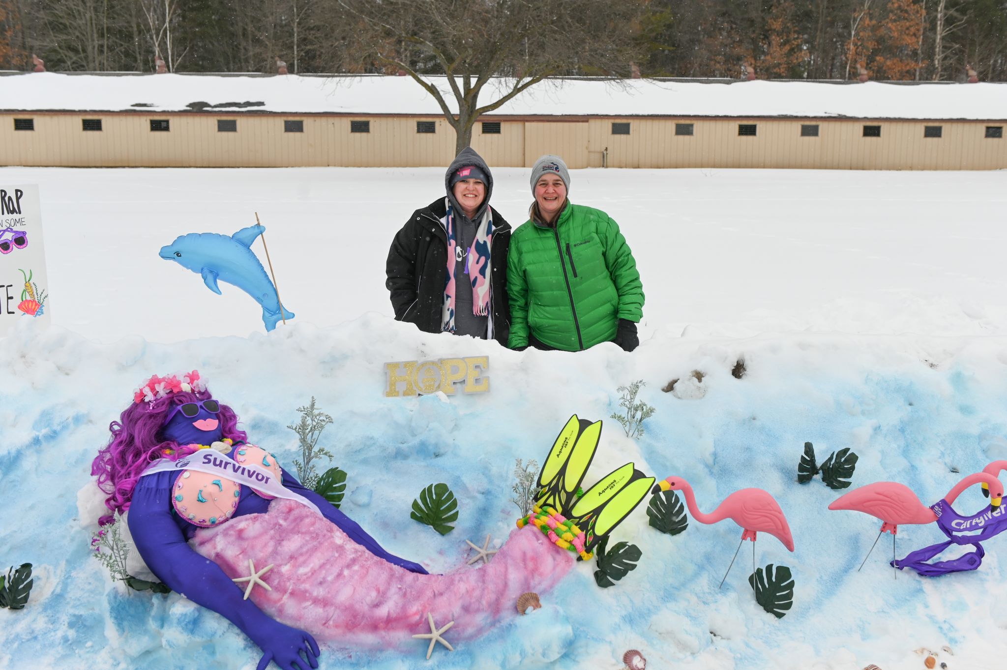 Photos: Relay for Life snowman building contest at Midland County ...