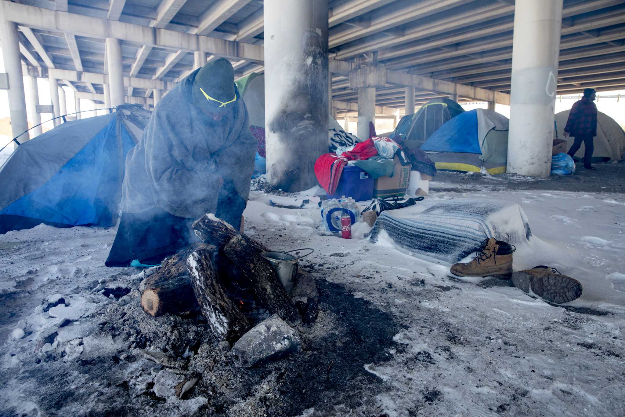 Person found dead at Austin homeless encampment in freeze