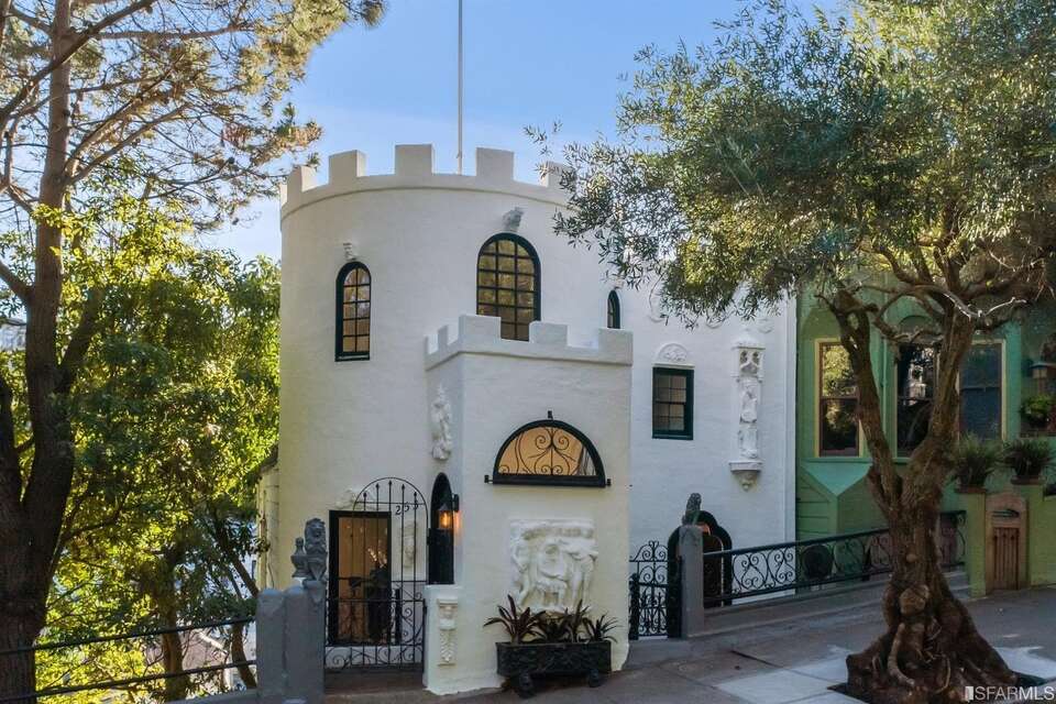Corona Heights castle with street-to-street lot asks $1.85 million