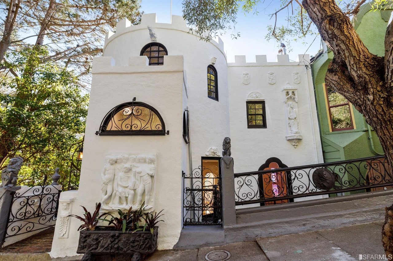 Corona Heights castle with street-to-street lot asks $1.85 million