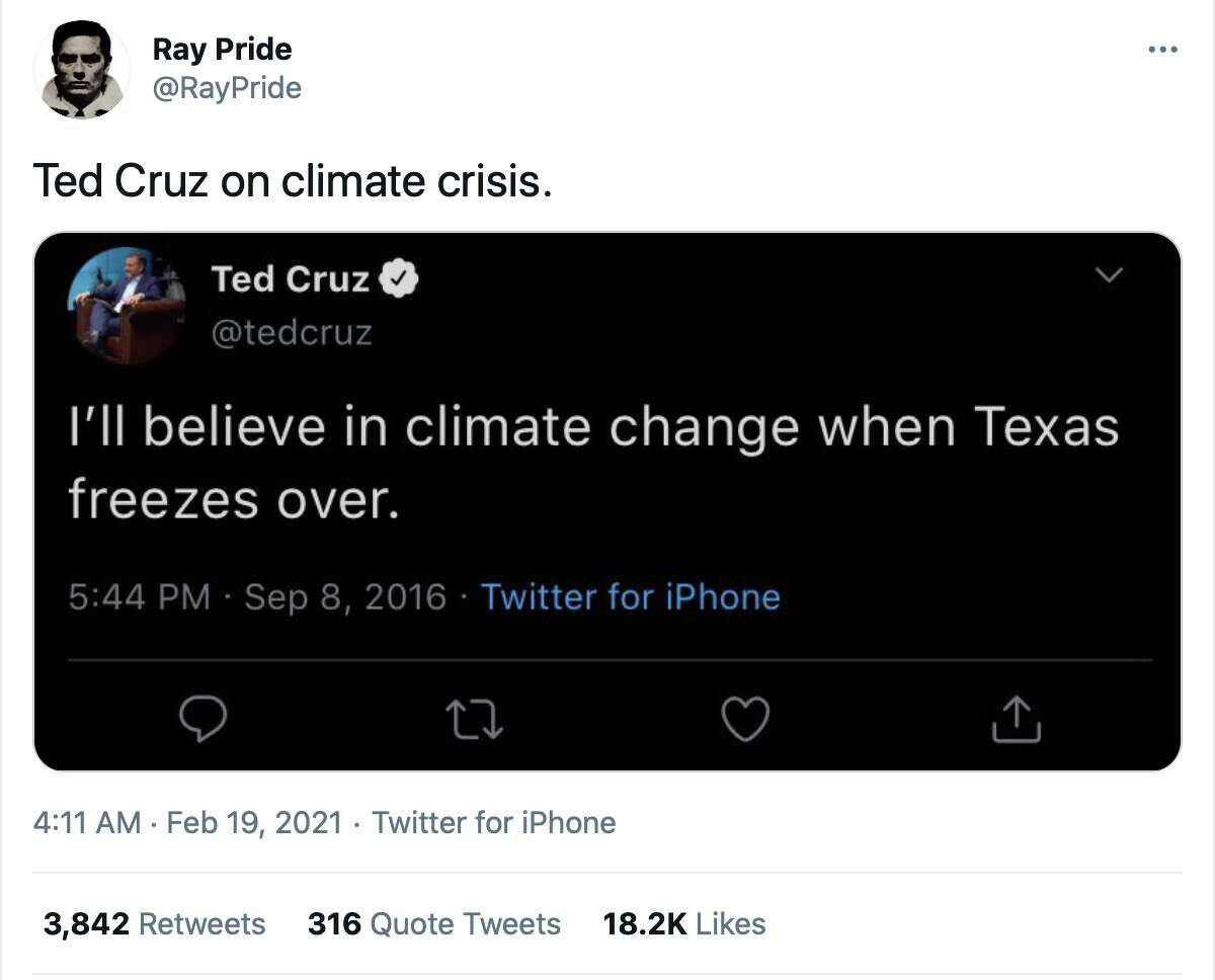 Is Ted Cruz's tweet about climate change real?