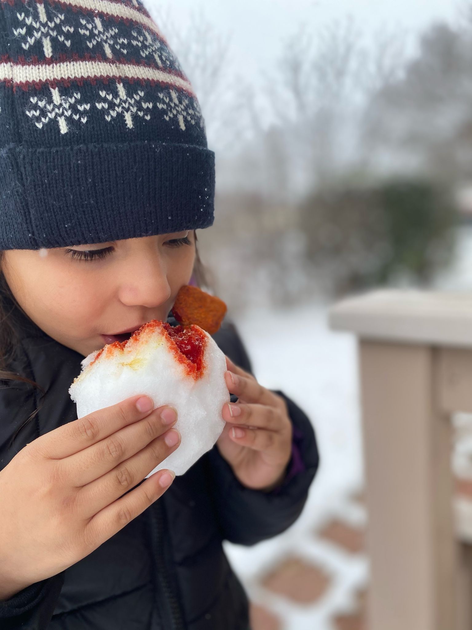Texas family makes a San Antonio snow cone with chamoy