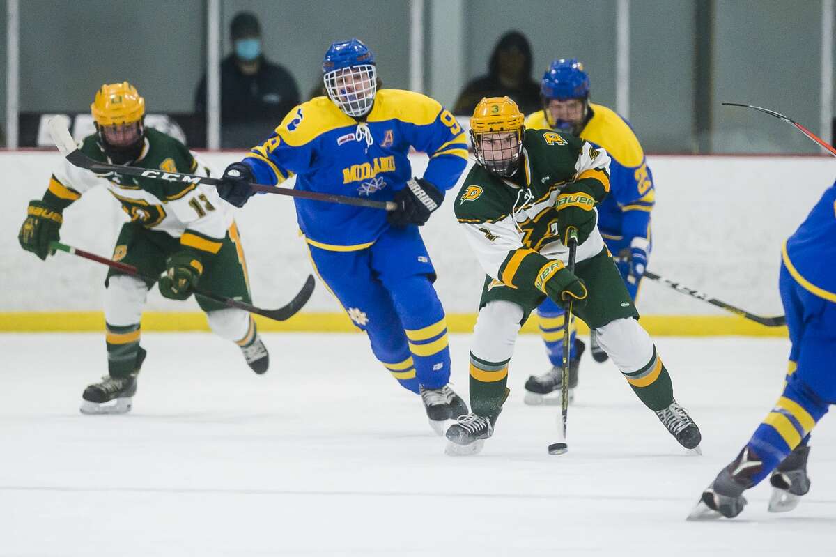 Midland High School vs. H. H. Dow High School hockey - Feb. 19, 2021