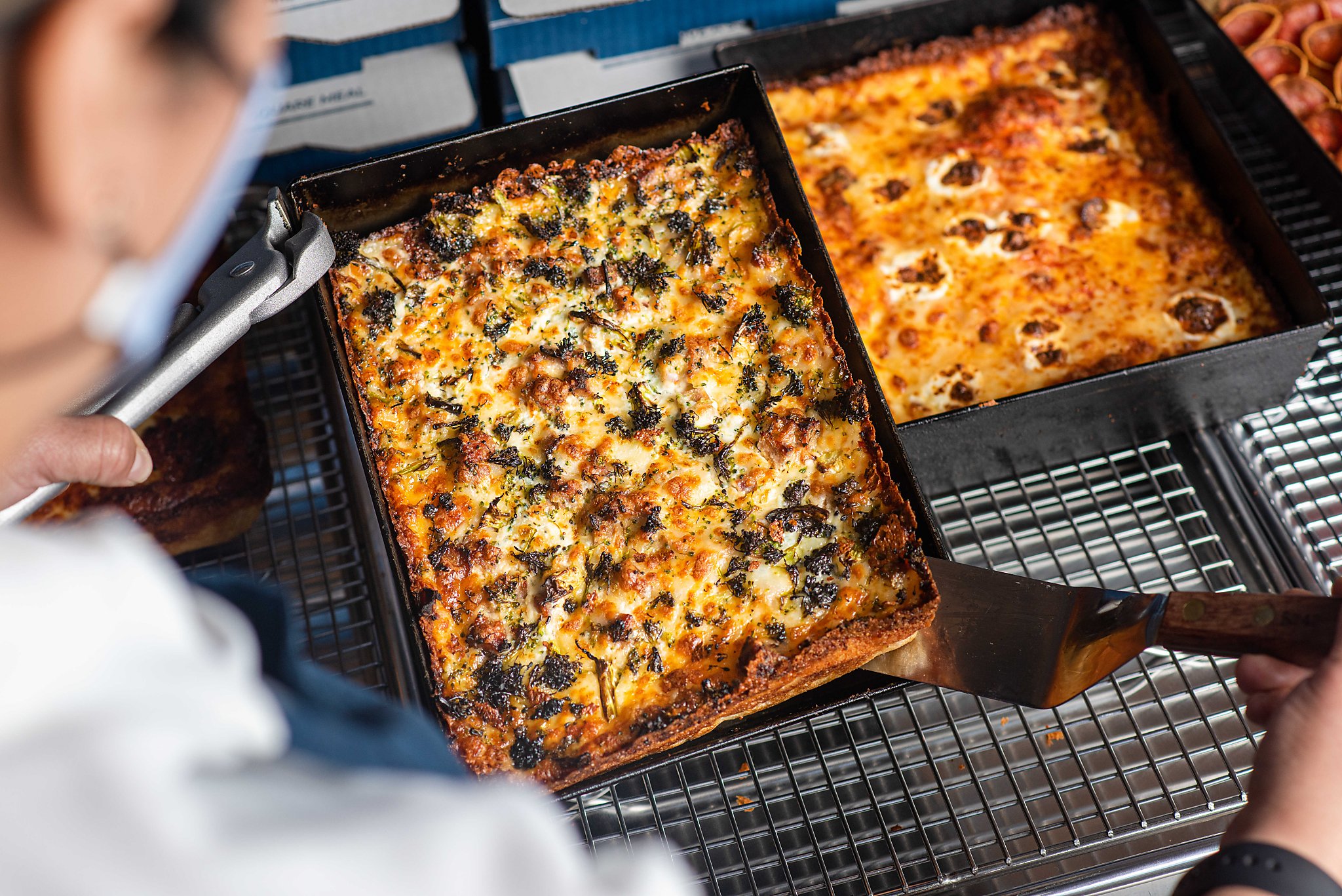 Square Pie Guys’ crispy, cheesy Detroit-style pizza just touched down ...
