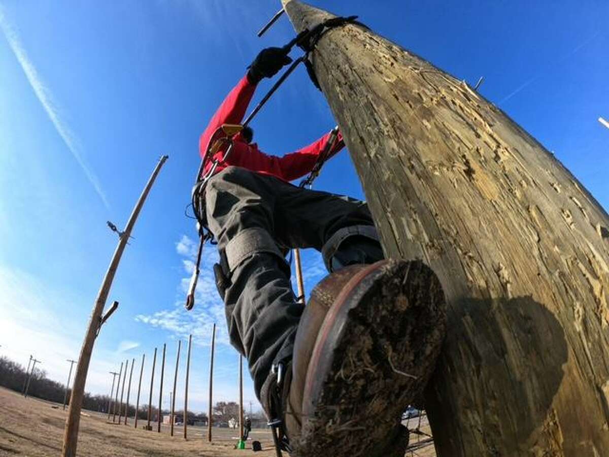 Texas State Technical College Electrical Lineworker Technology students gain experience during ...