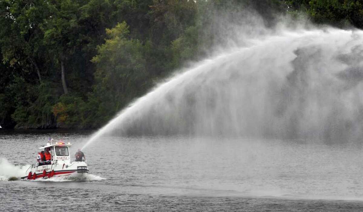 New boat is floating fire fighter