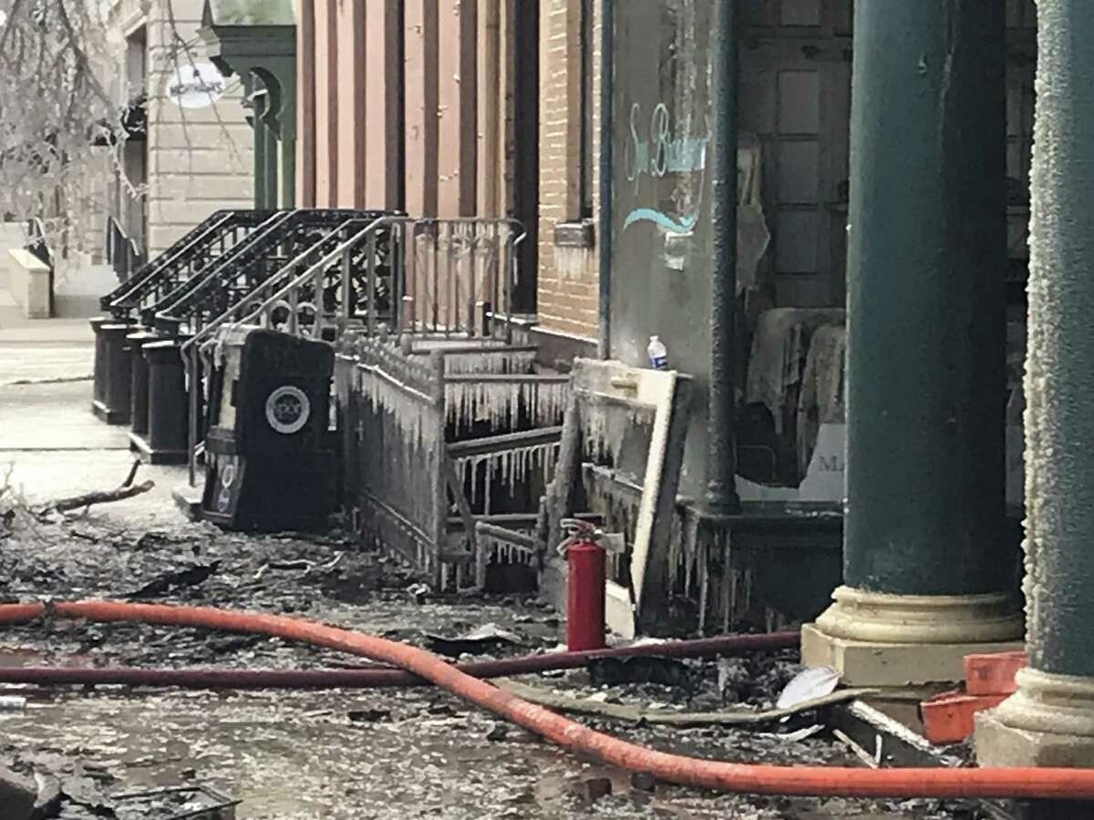 Video: Fireball above Troy as flames destroy downtown building