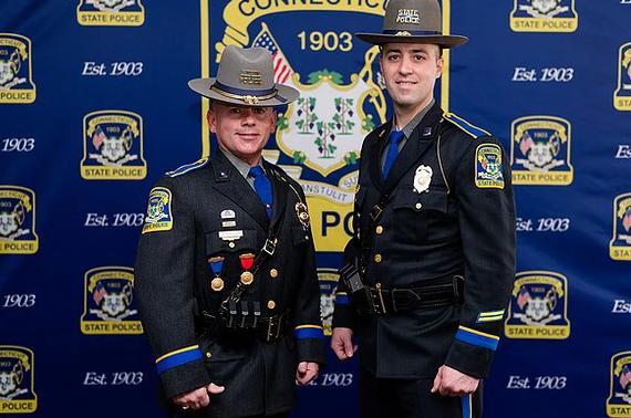 2 veteran CT state police troopers promoted
