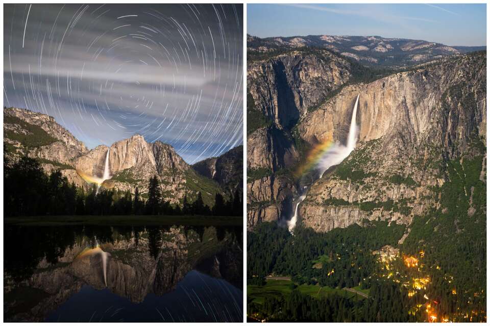 Rare night rainbows created by moonlight to arrive in Yosemite