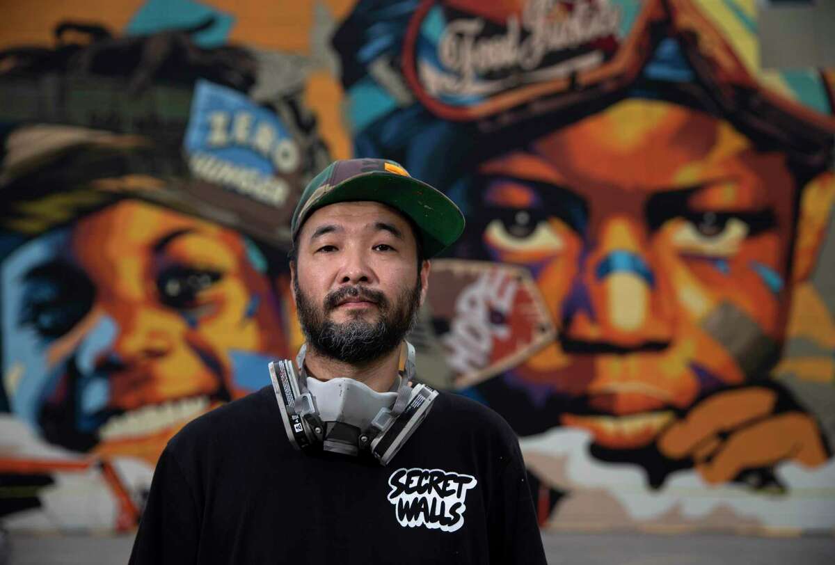 Massive Houston mural is done — and it has a message about hunger