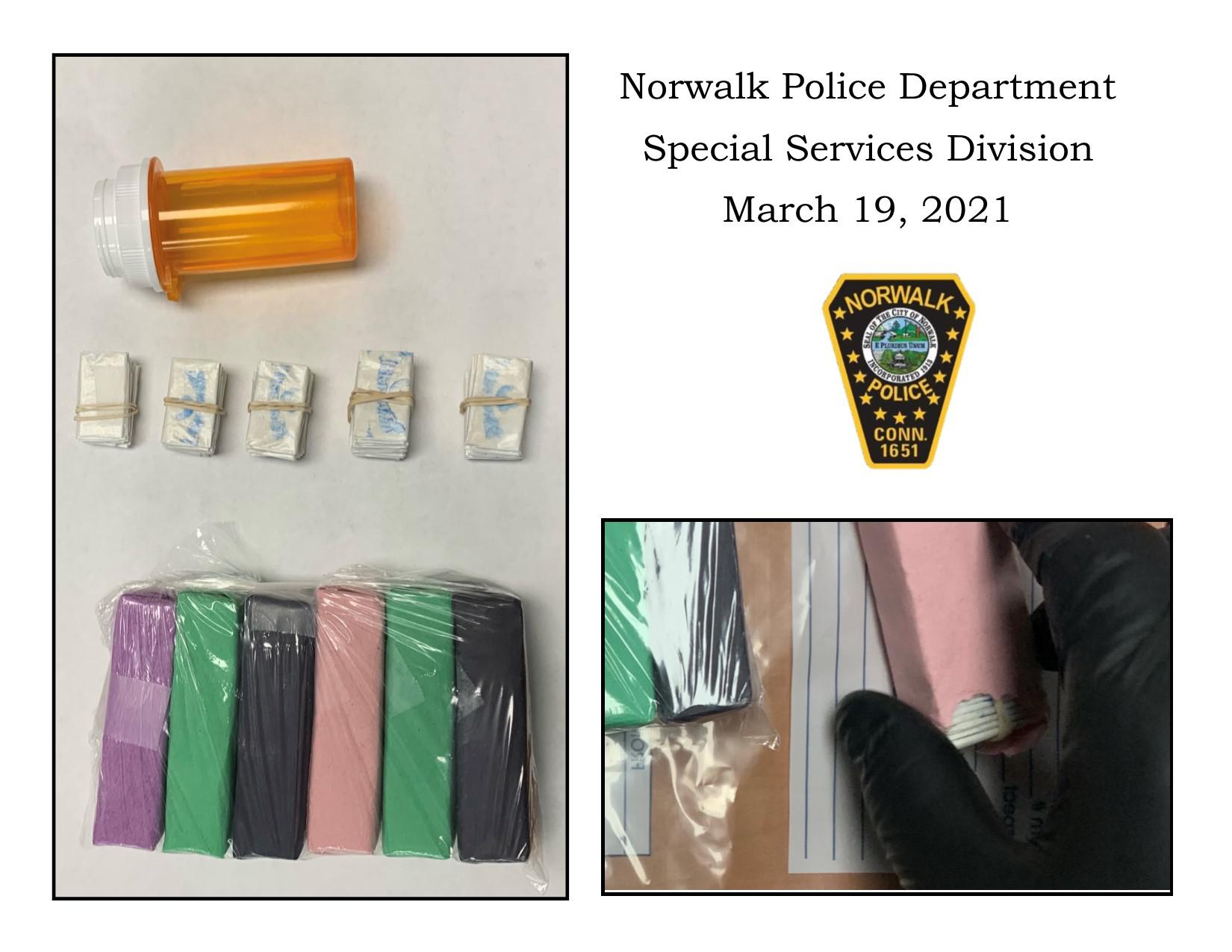 Norwalk police: 348 bags of packaged heroin/fentanyl confiscated during ...