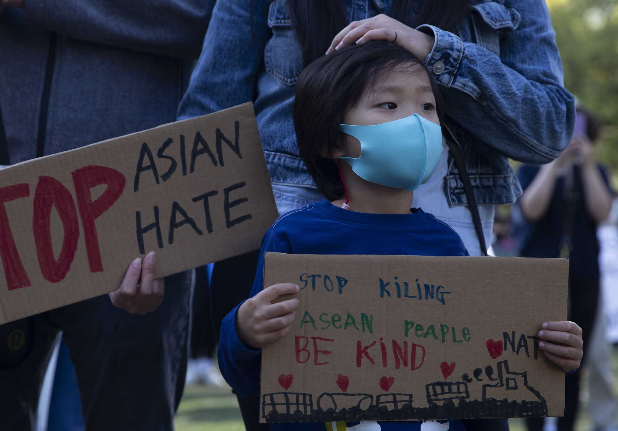 Photos: 'Stop Asian Hate' vigil, rally held at Discovery Green