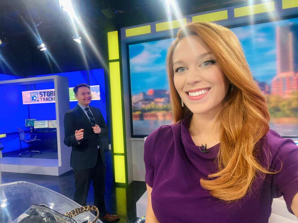 Stephanie Rivas, morning anchor at NEWS10ABC WTEN, leaving the station
