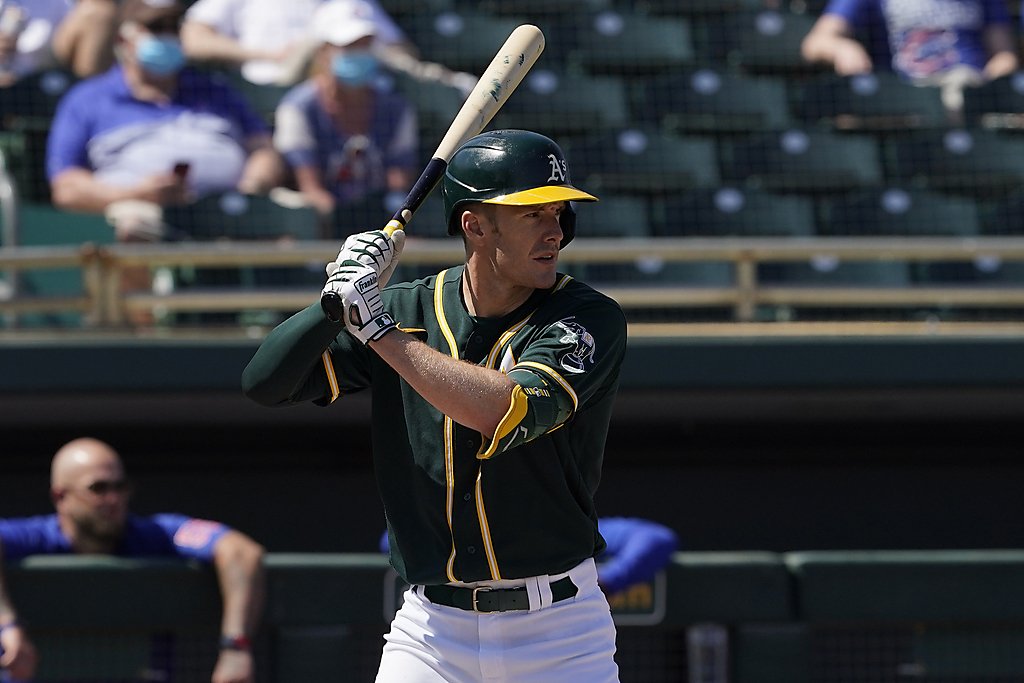 A’s Mark Canha readying for potential leadoff role