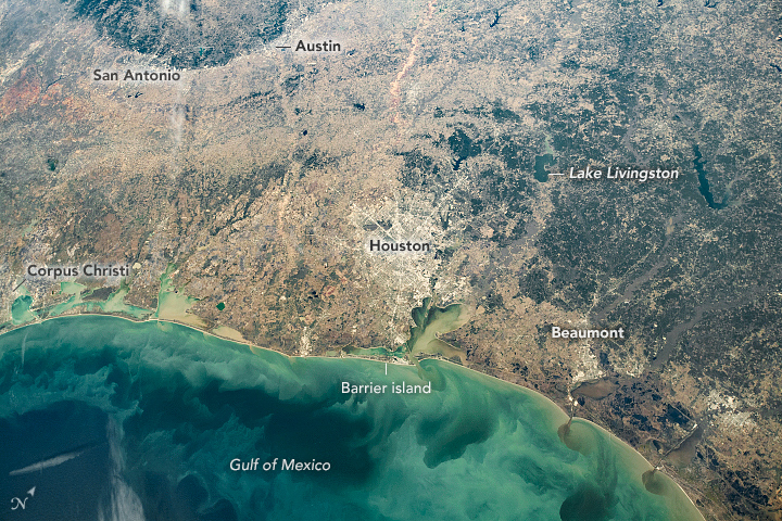 Check out how astronauts see the Texas Gulf Coast from space