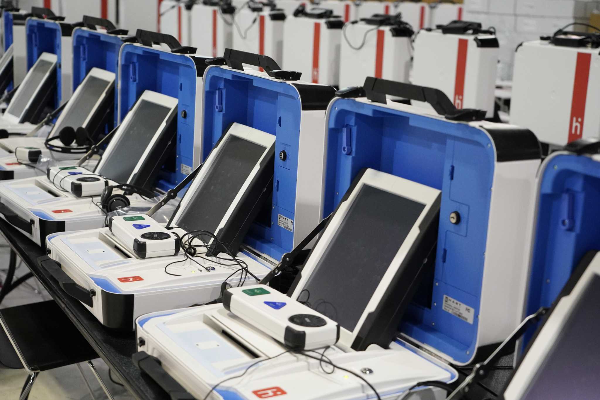 Ditching the wheel, Harris County unveils new voting machines with ...