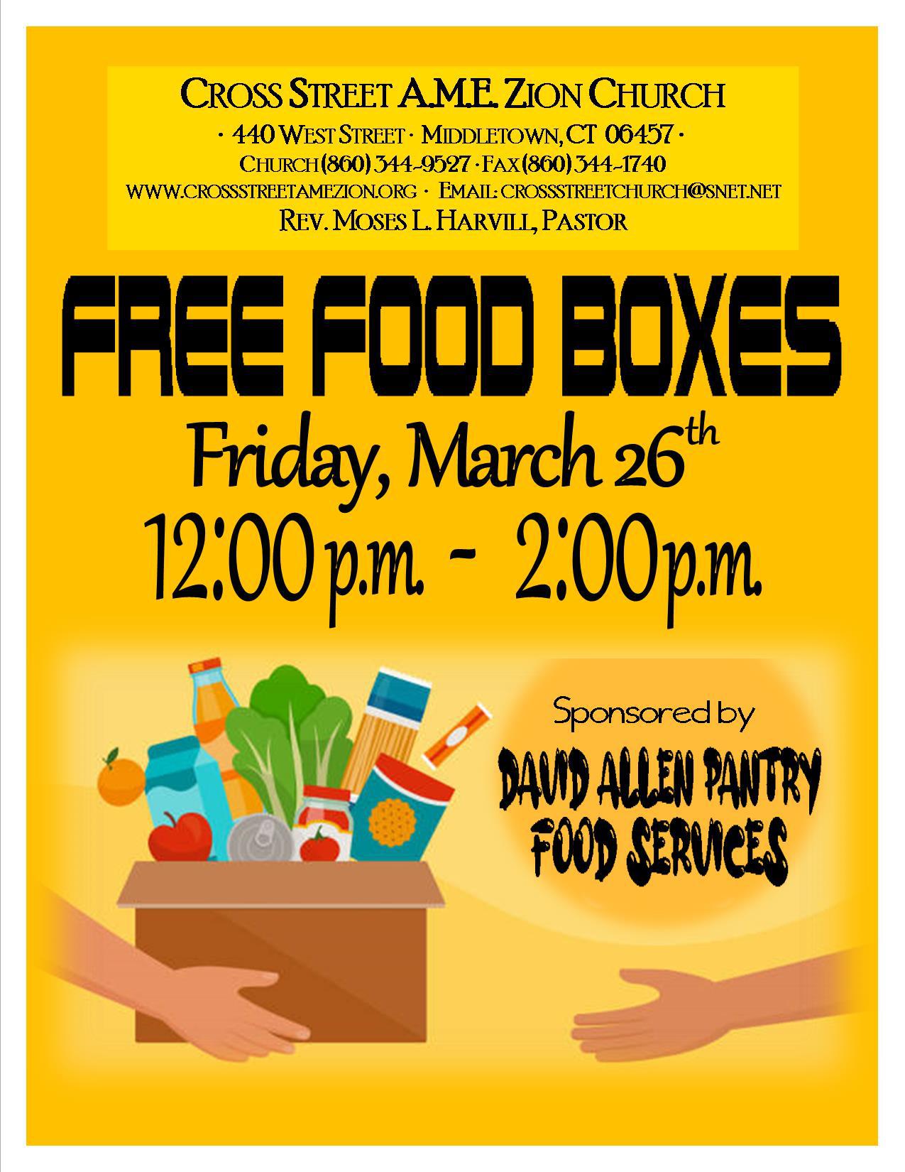 Middletown church giving away free boxes of food Friday