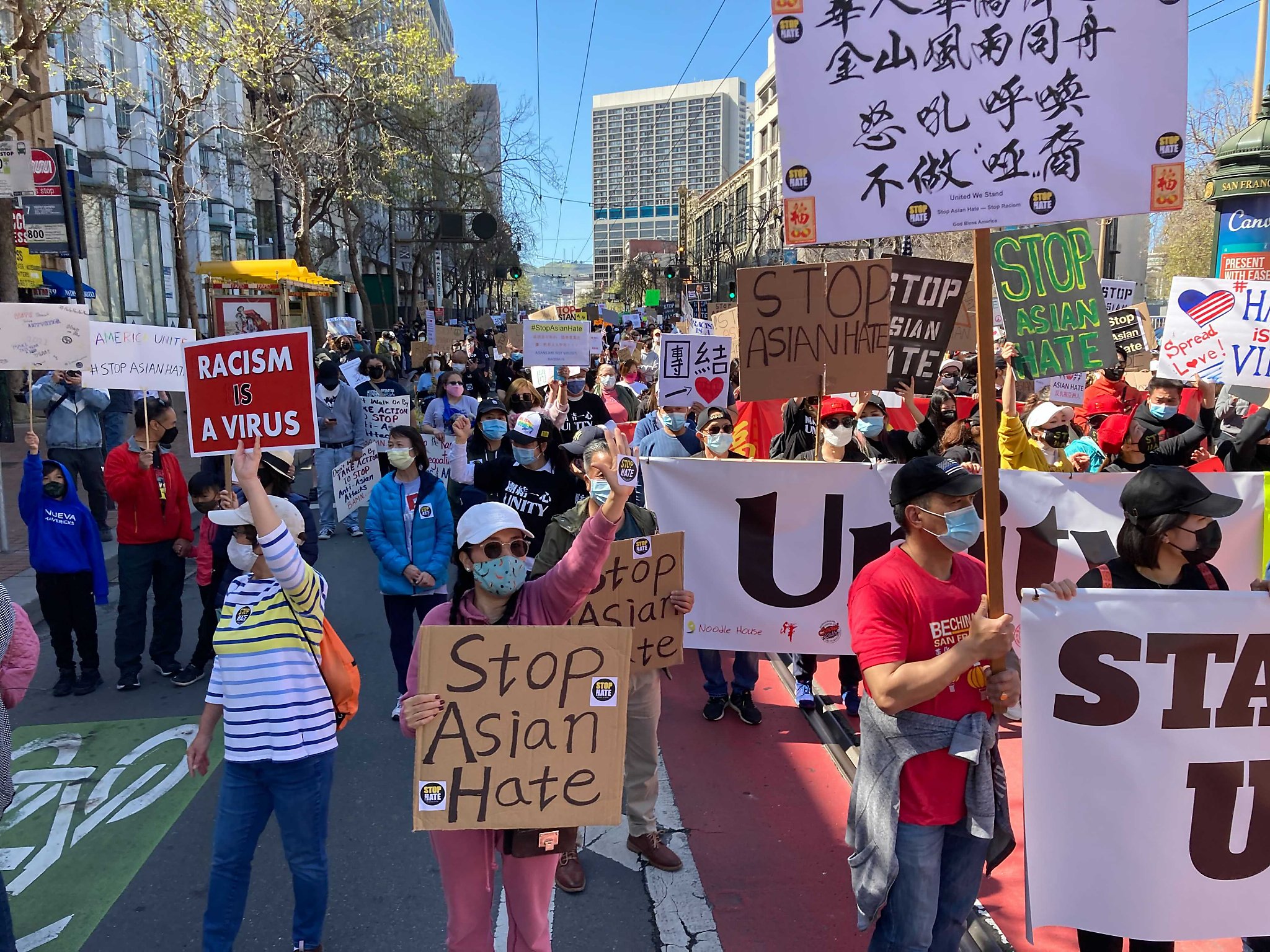 More than 1,500 rally in S.F. to ‘Stop Asian hate’