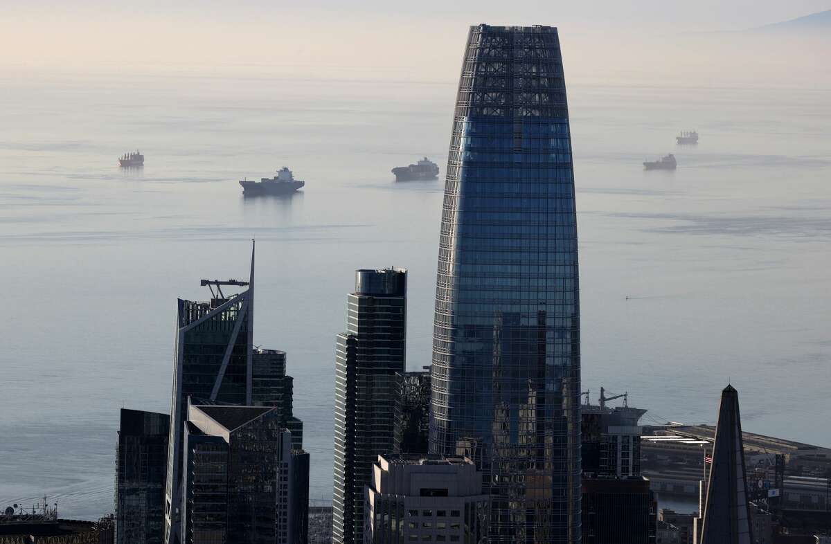 Here’s why you’re seeing so many container ships in San Francisco Bay