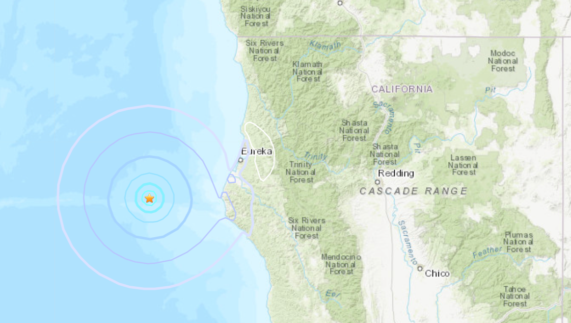 Magnitude 4.7 earthquake strikes off Northern California coast Tuesday ...