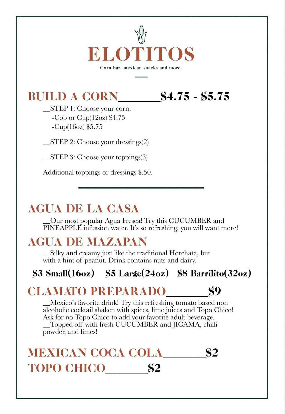 A whole snack shop devoted to Mexican street corn, Elotitos Corn Bar ...