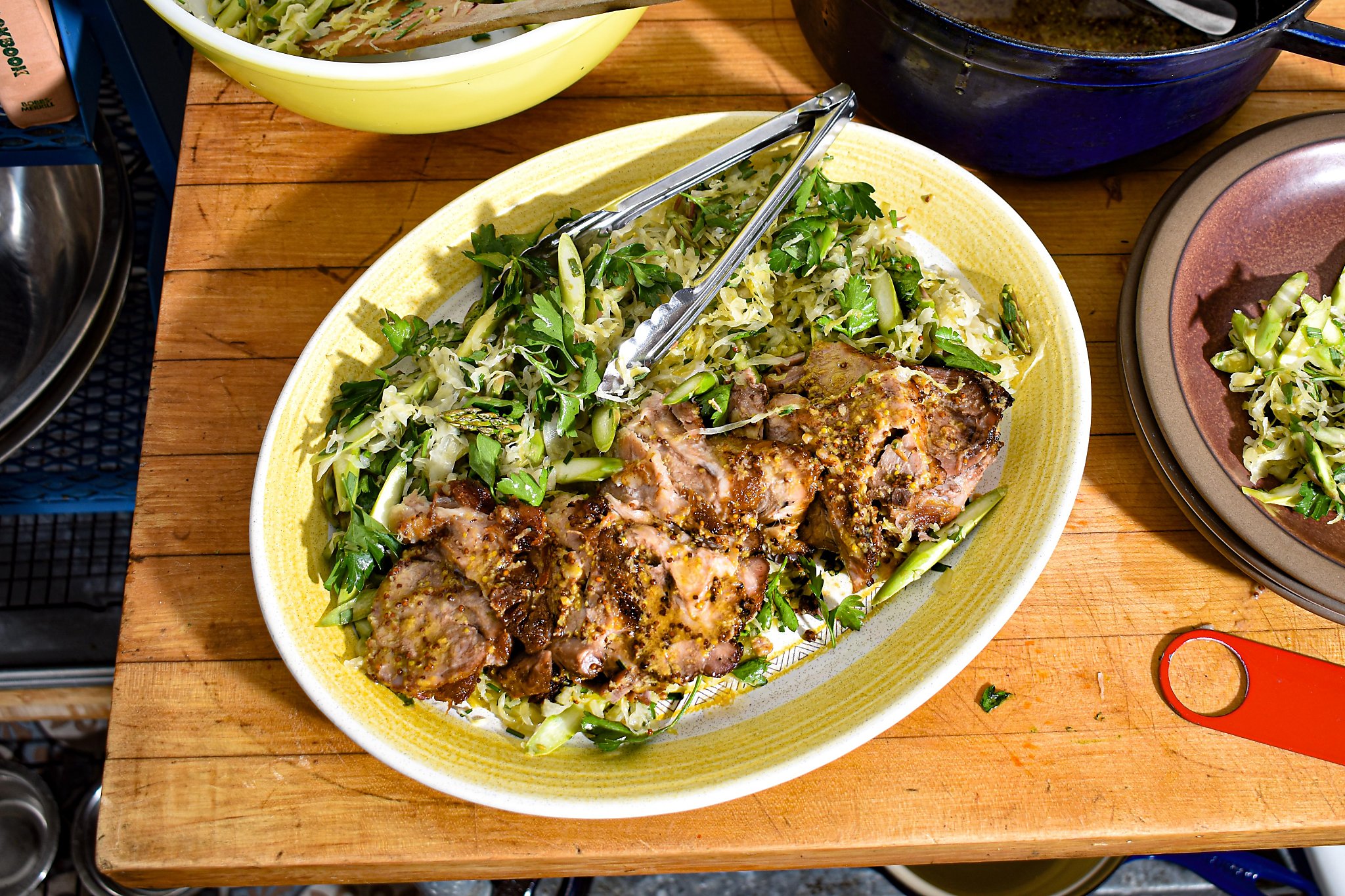 Have a taste of spring with this bright, herbaceous pork shoulder