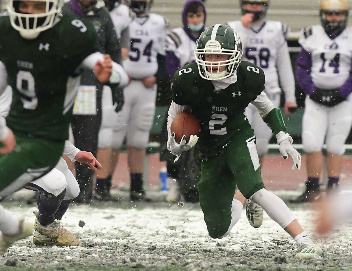 Snowy fun for Shenendehowa football team in win against CBA