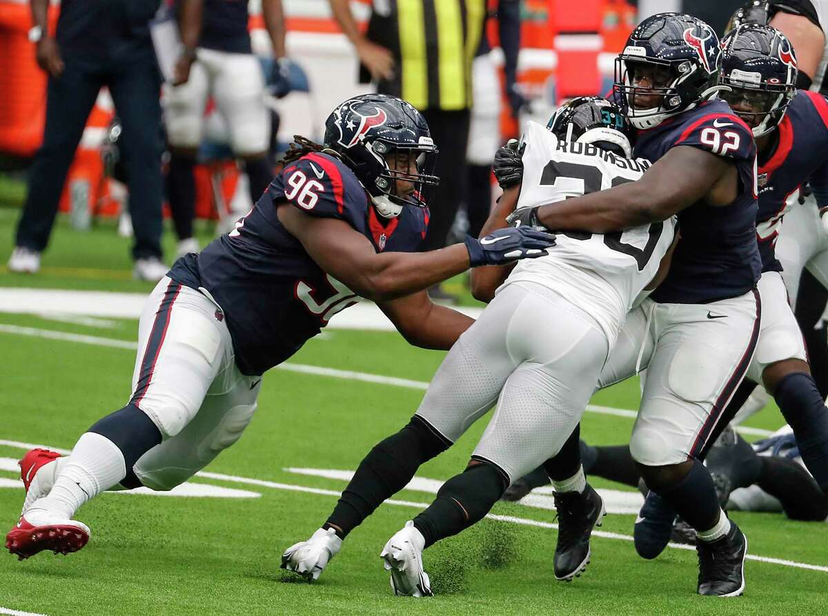 Texans terminate rights to P.J. Hall; sign A.J. Moore