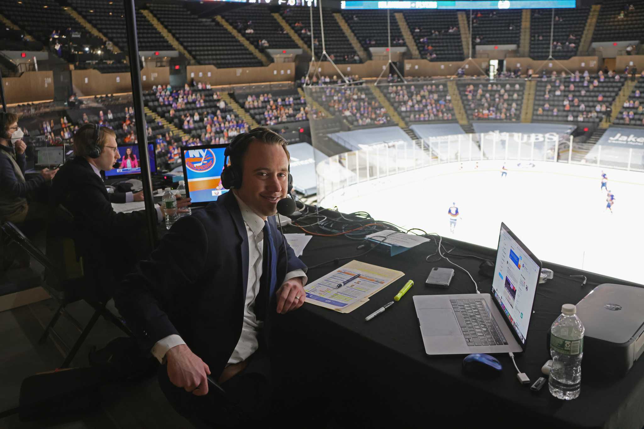 Sound Tigers’ Fuehring debuts behind NHL microphone