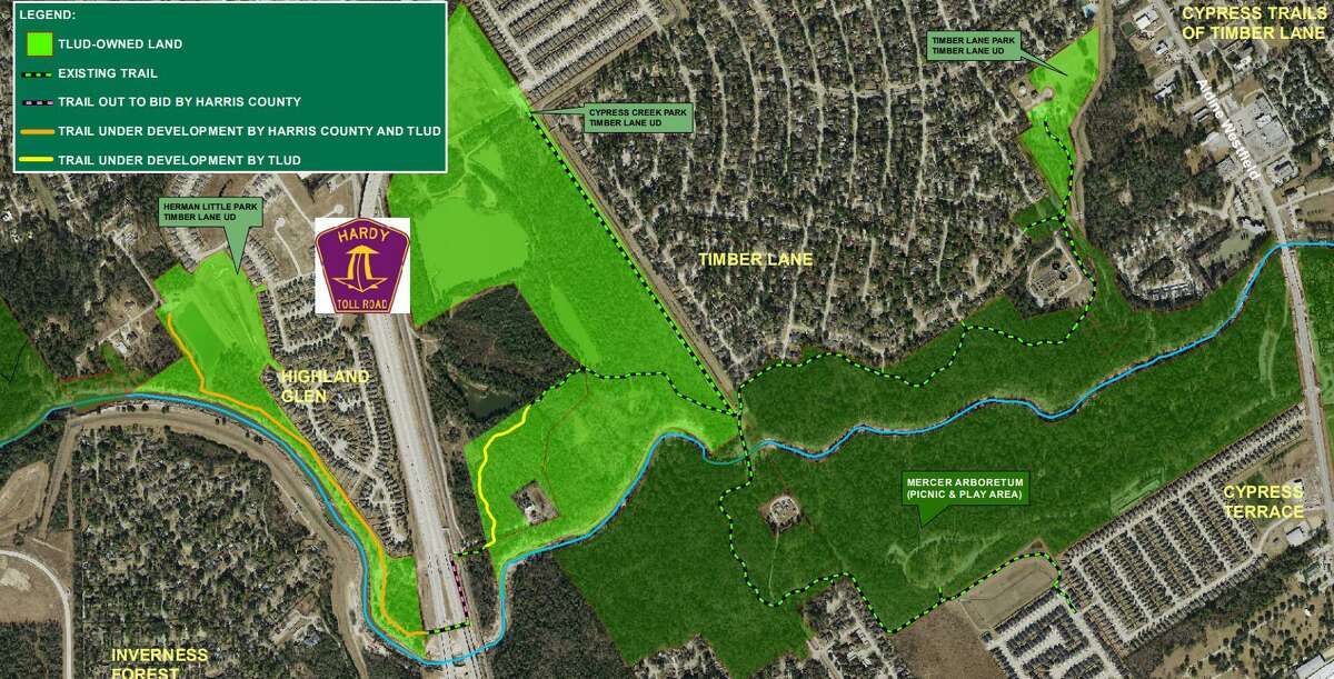 New pedestrian trail to link Hardy Toll Road underpass to Herman Little ...