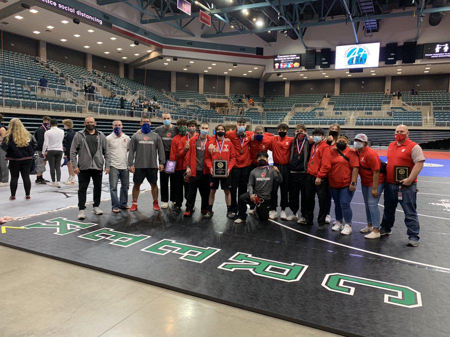 Katy, Tompkins return to Merrell Center after district wrestling victories