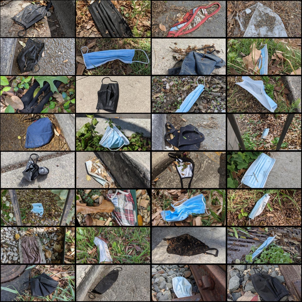 San Antonio couple cleans up discarded masks during weekend walk