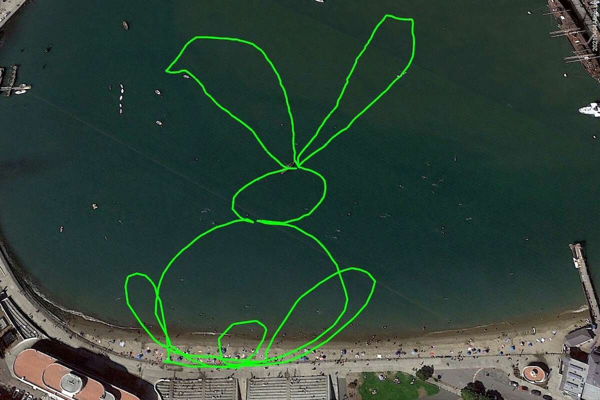 This SF resident uses the bay as his canvas. You just can’t see the art.