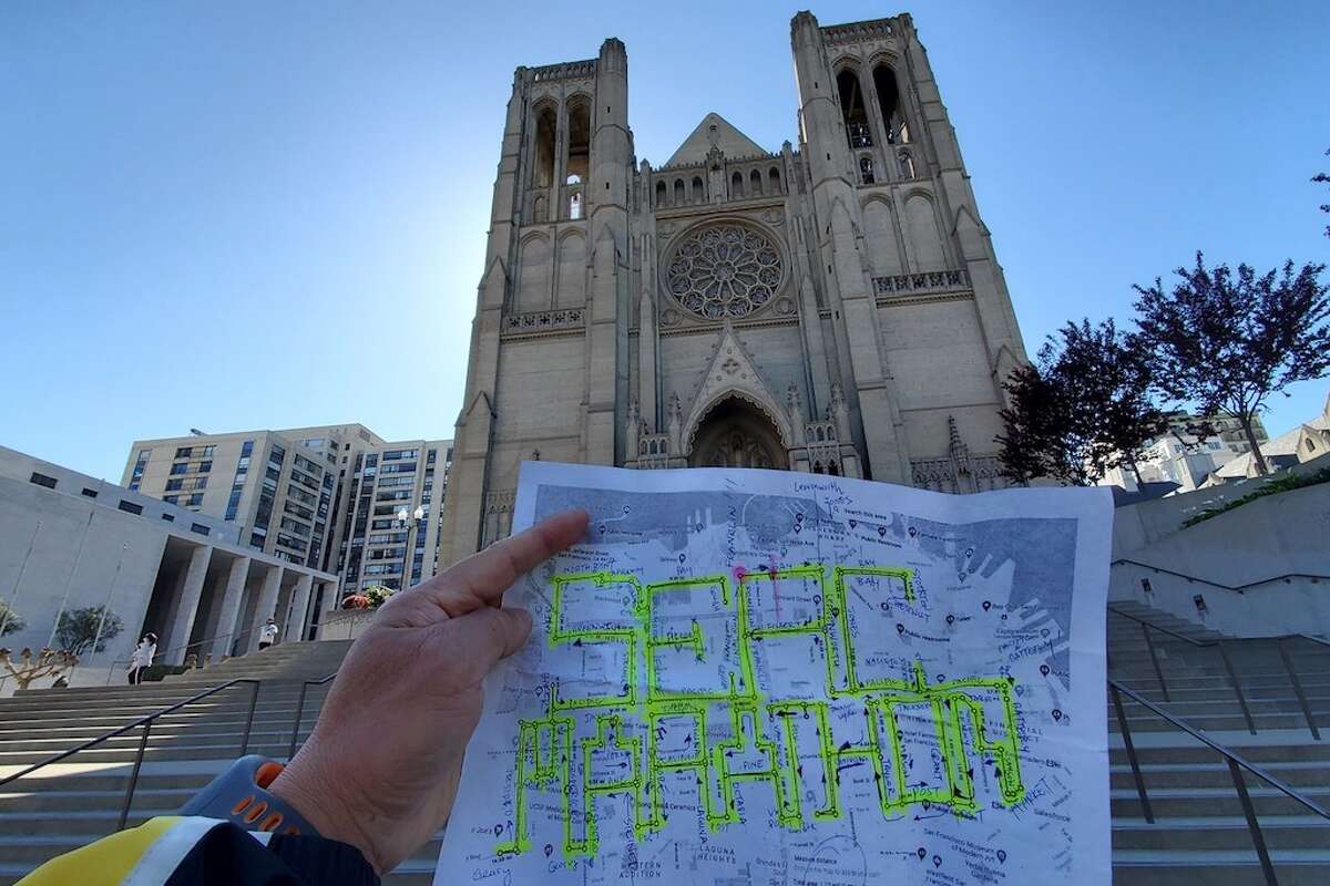 This SF resident uses the bay as his canvas. You just can’t see the art.