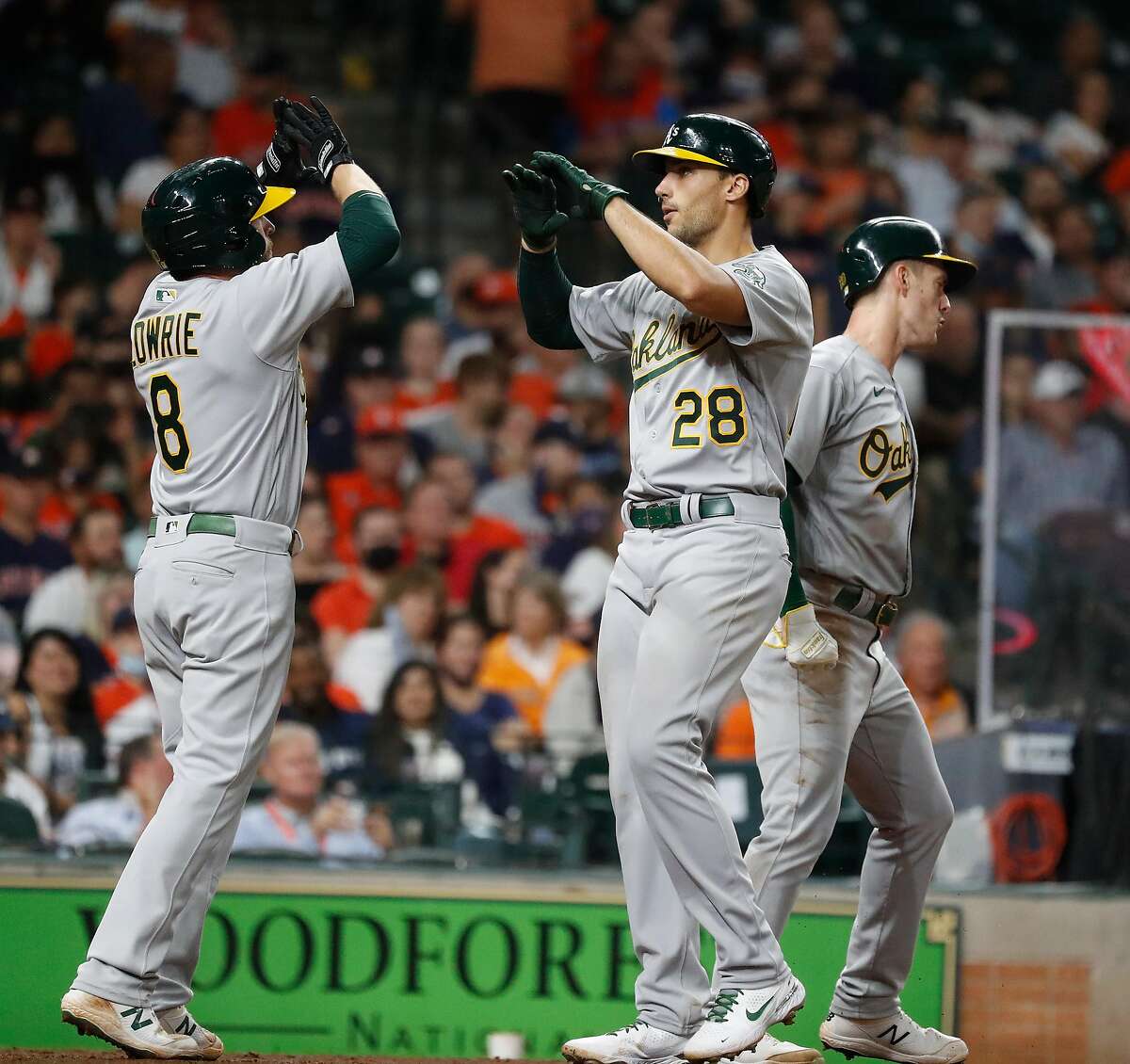 A’s Matt Olson riding nine-game hitting streak, cutting down on strikeouts