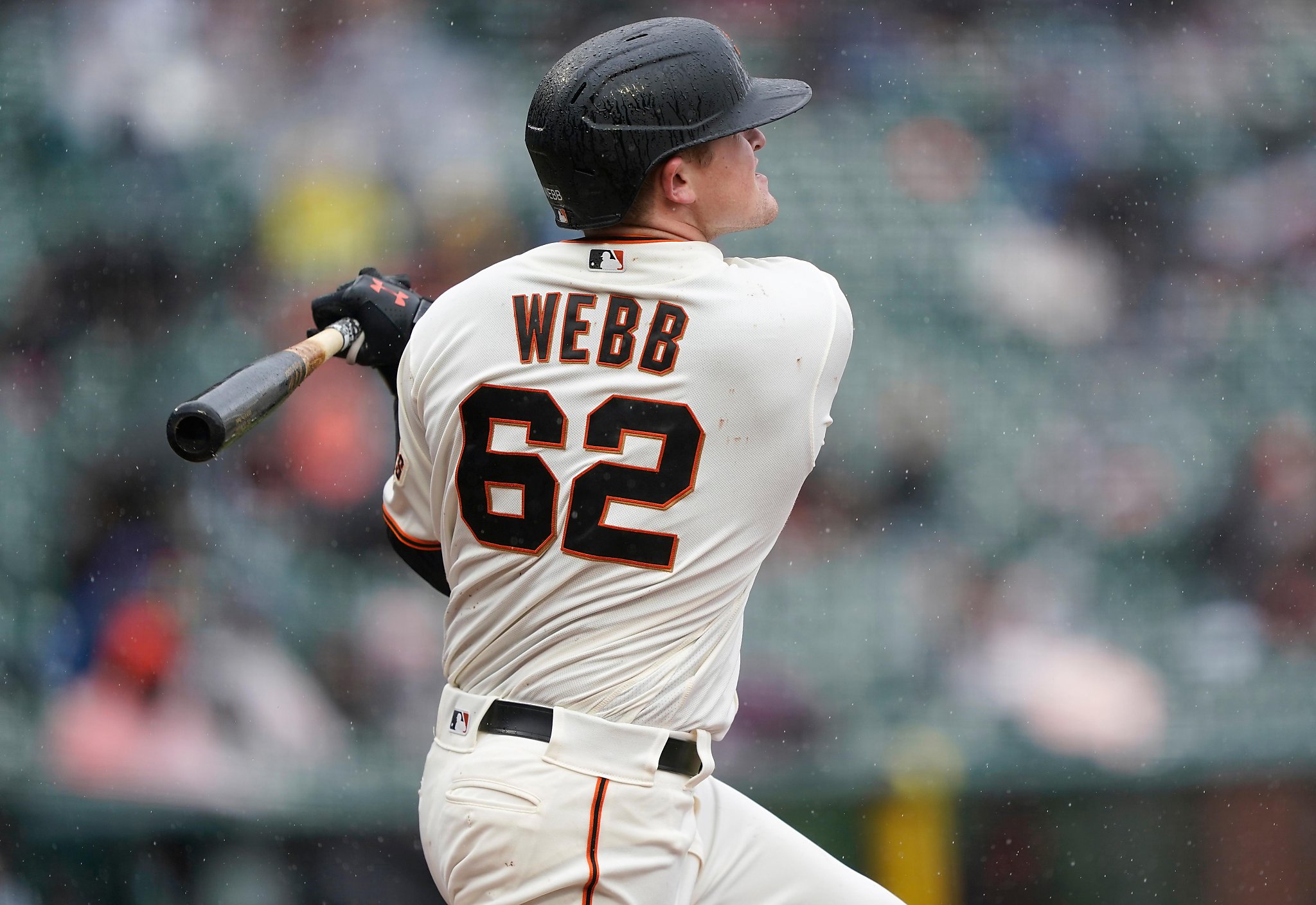 Giants’ Logan Webb delivers a two-run triple, seven scoreless innings ...