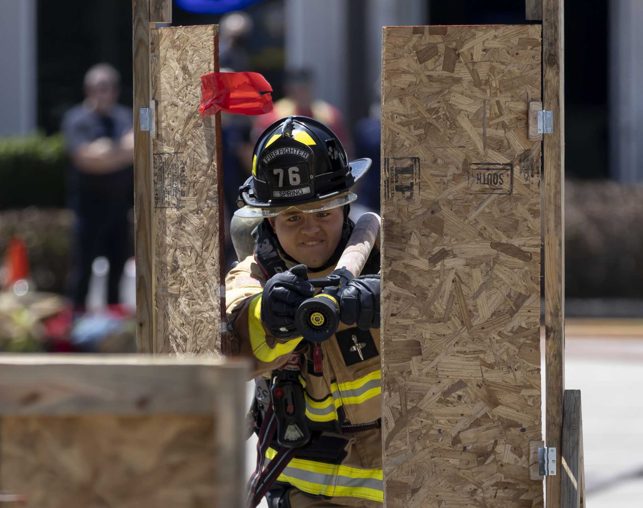 Area fire departments test their skills at North Harris Firefighter ...