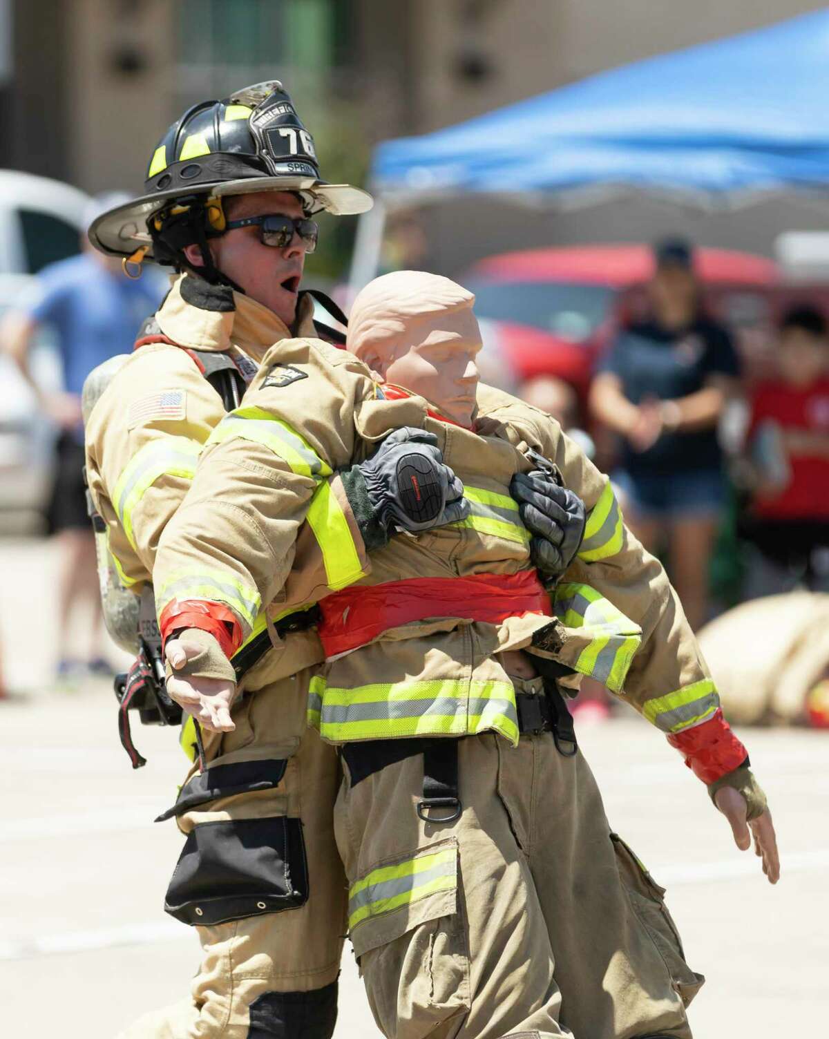Area fire departments test their skills at North Harris Firefighter ...