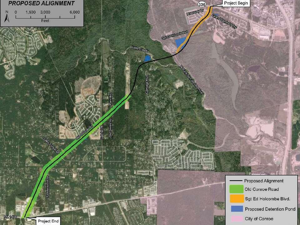 Conroe plans design phase of $120 million Old Conroe Road extension