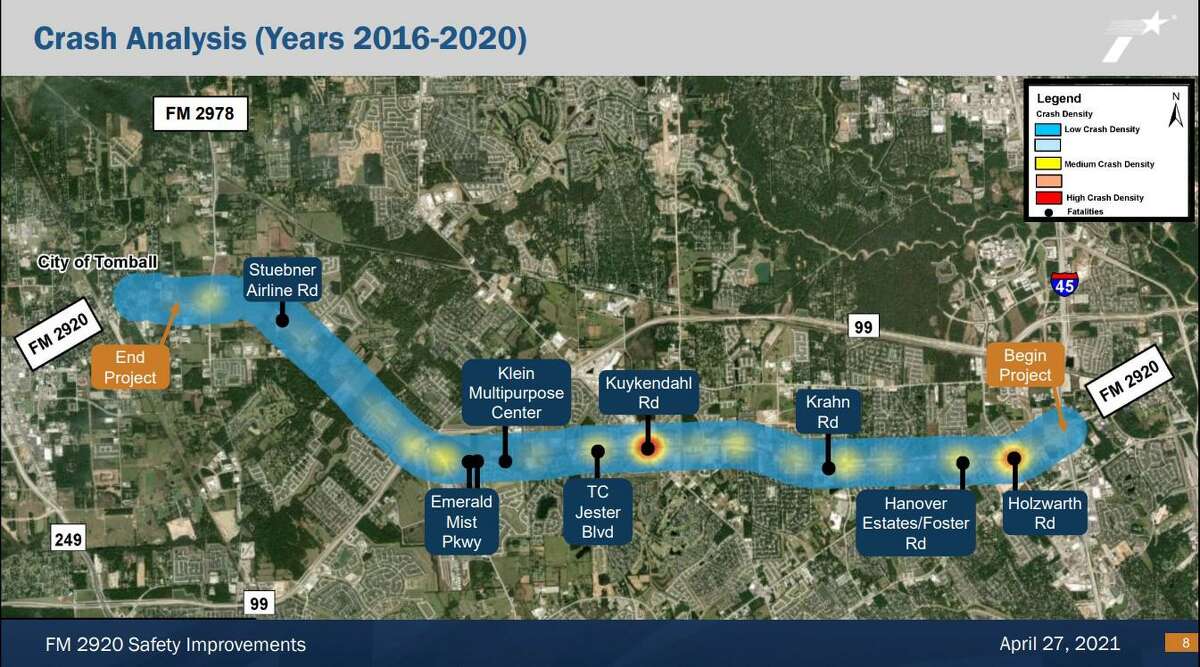 Improvements planned along FM 2920 corridor to reduce crashes