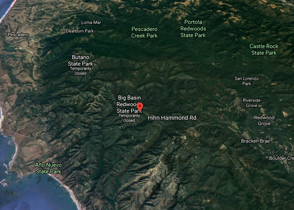 Cal Fire Responds To Fire At Big Basin Park
