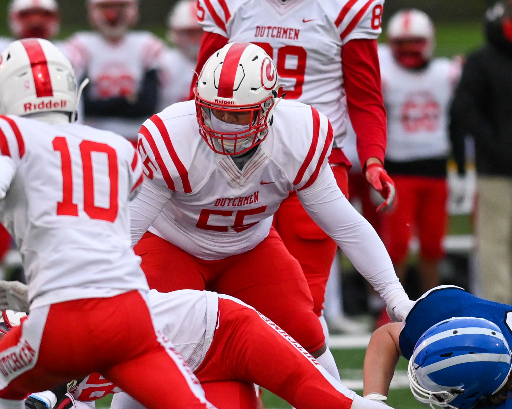 Guilderland's Paris Hart ends his high school football career with a title