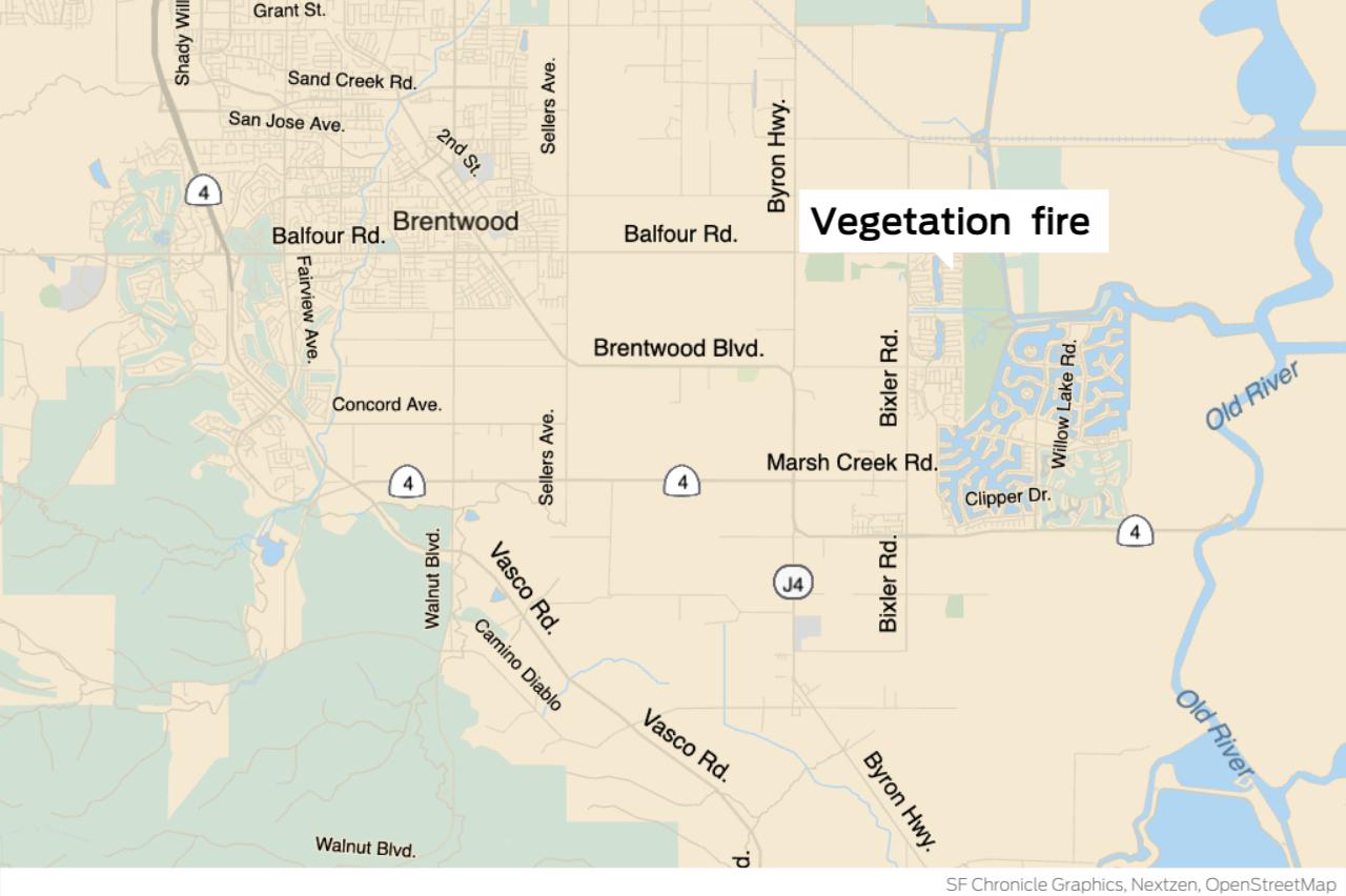 Firefighters battle 15-acre blaze in Discovery Bay