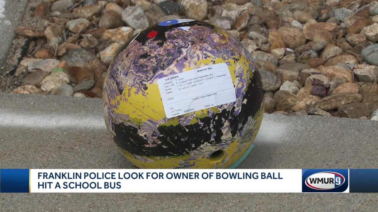 A bowling ball crashed through a New Hampshire school bus window ...