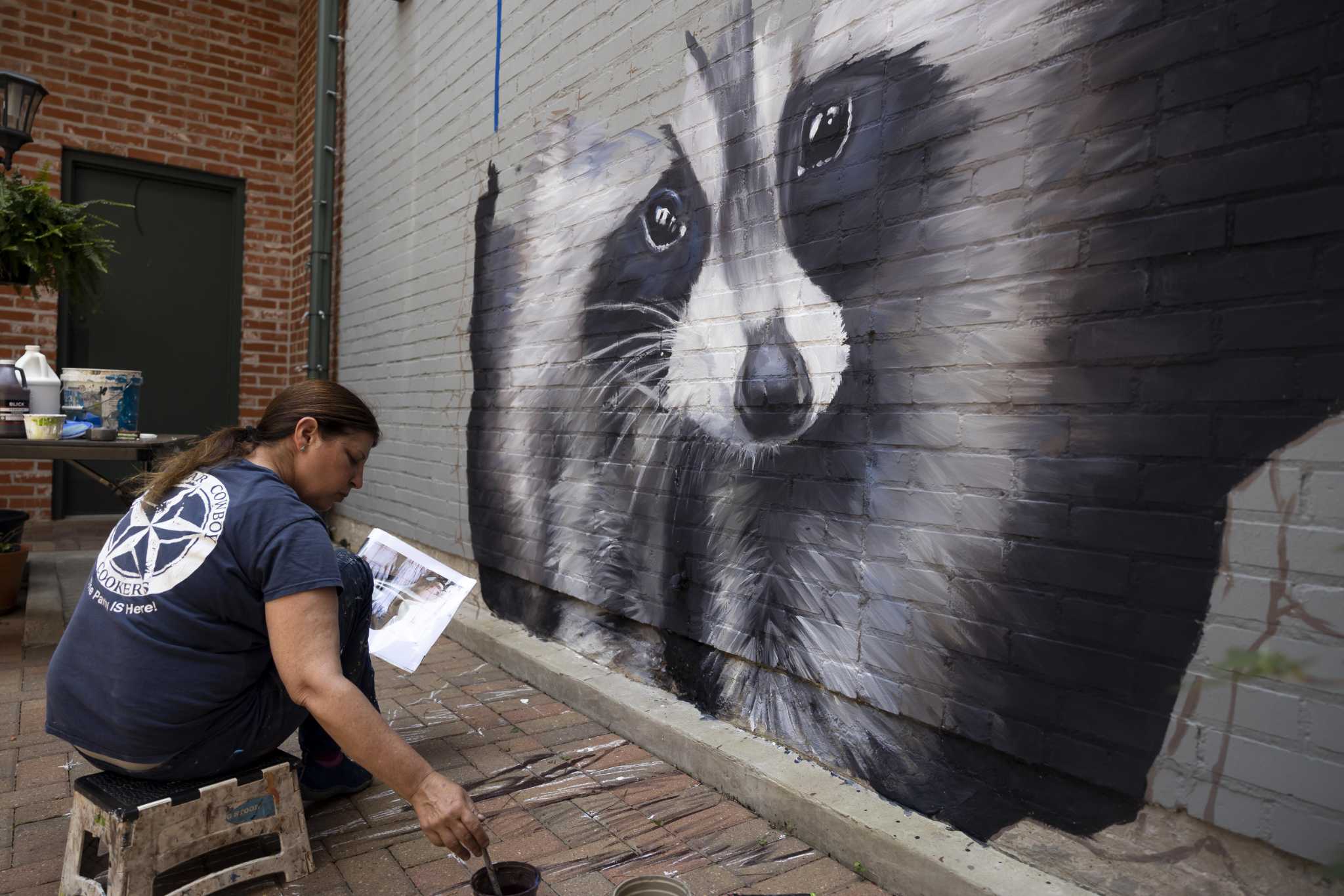 Chalk it up: Artist Anat Ronen leaves her mark in Conroe