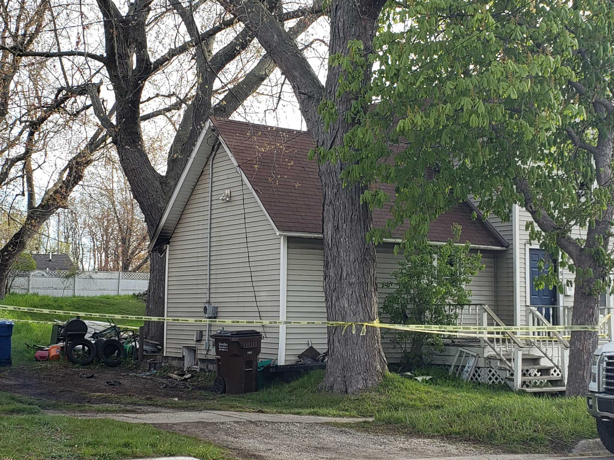 No injuries in Manistee's two-story house fire on Monroe Street