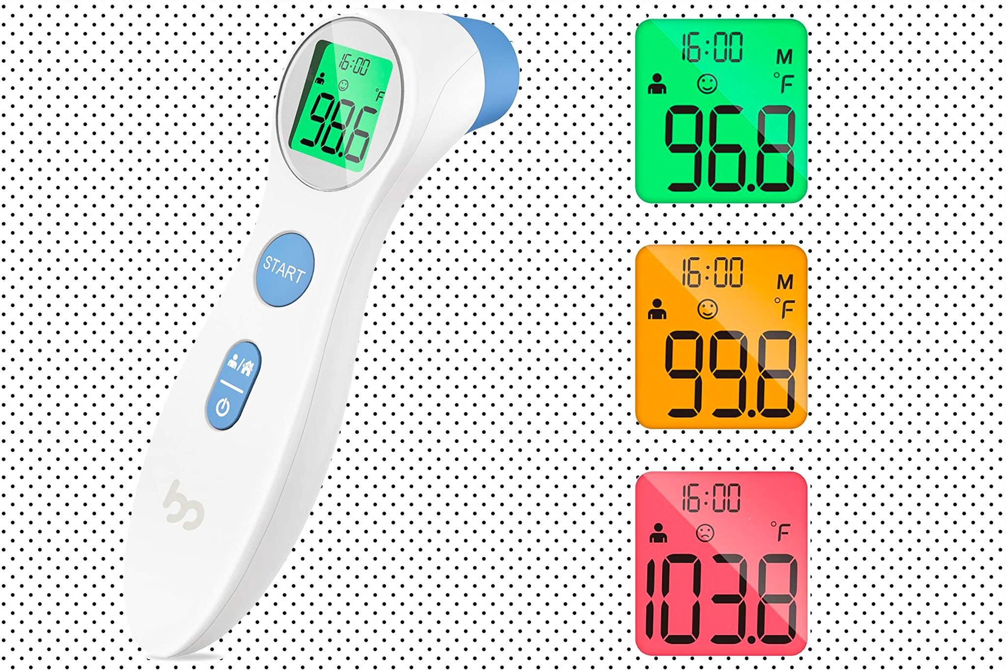 A contact-free thermometer that works on people and food is $4 on Amazon