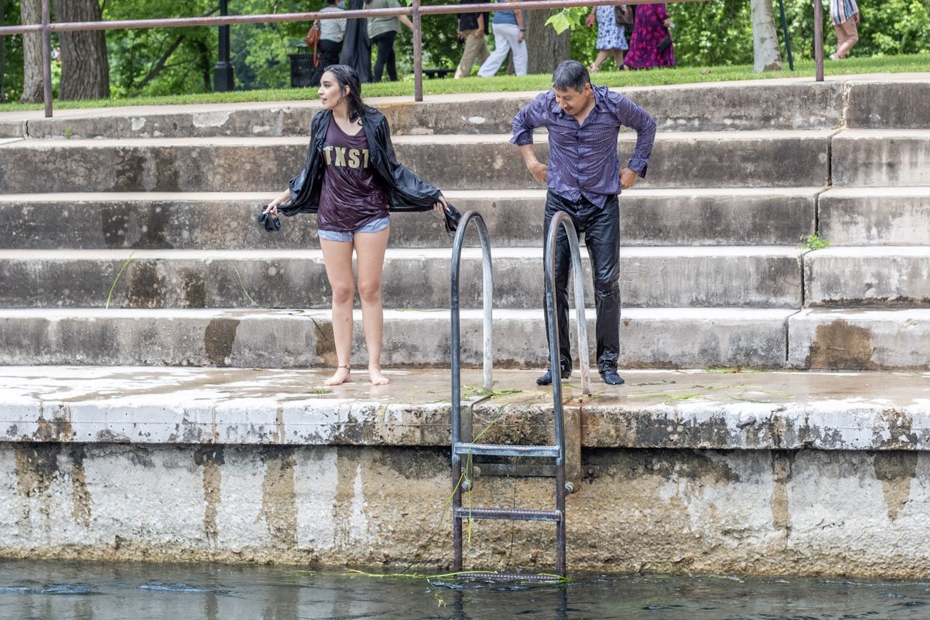 Dad-daughter river jump was the 'best farewell from TXST'