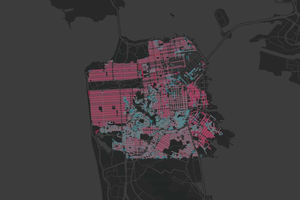 What are the widest and narrowest residential streets in San Francisco?